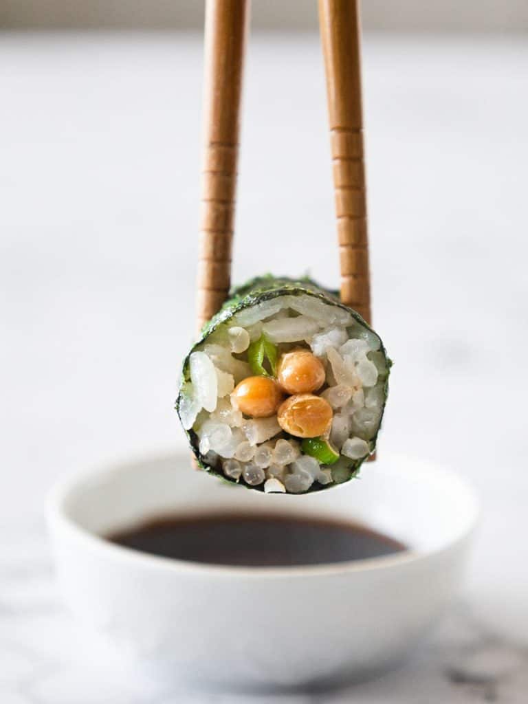 Natto Maki Sushi Rolls (+Step-by-step Photos!) | The Fruity Jem