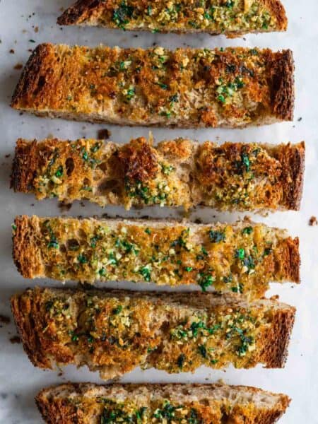 Healthy Olive Oil Garlic Bread (Whole Wheat, Without Butter) | The ...