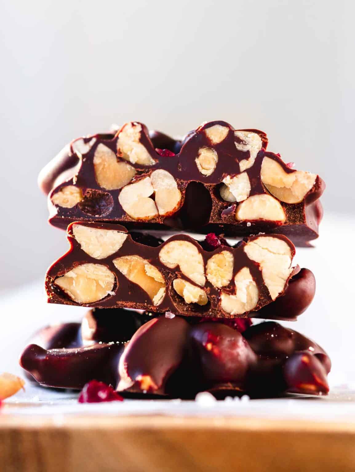 5-Minute Dark Chocolate Covered Peanuts (Healthy-ish!) | The Fruity Jem