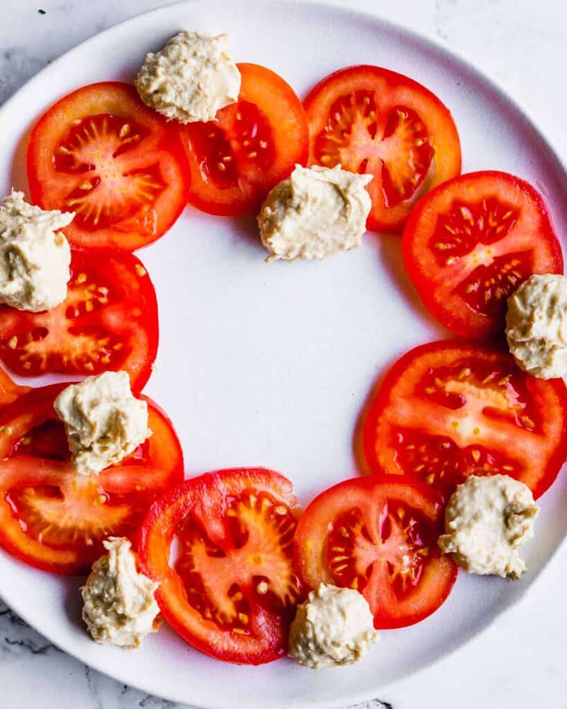 Easy Tomato Carpaccio (Vegetable Carpaccio Salad, Vegan) | The Fruity Jem