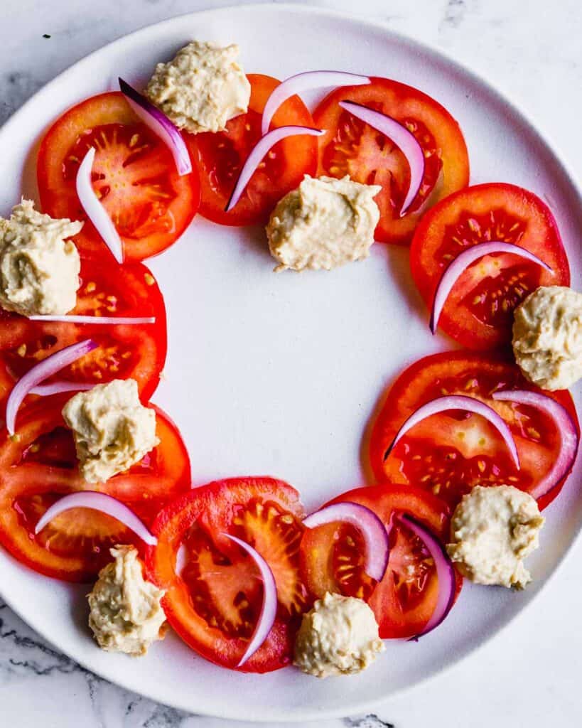 Easy Tomato Carpaccio (Vegetable Carpaccio Salad, Vegan) | The Fruity Jem