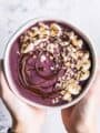5-Minute Nutella Acai Smoothie Bowl | The Fruity Jem