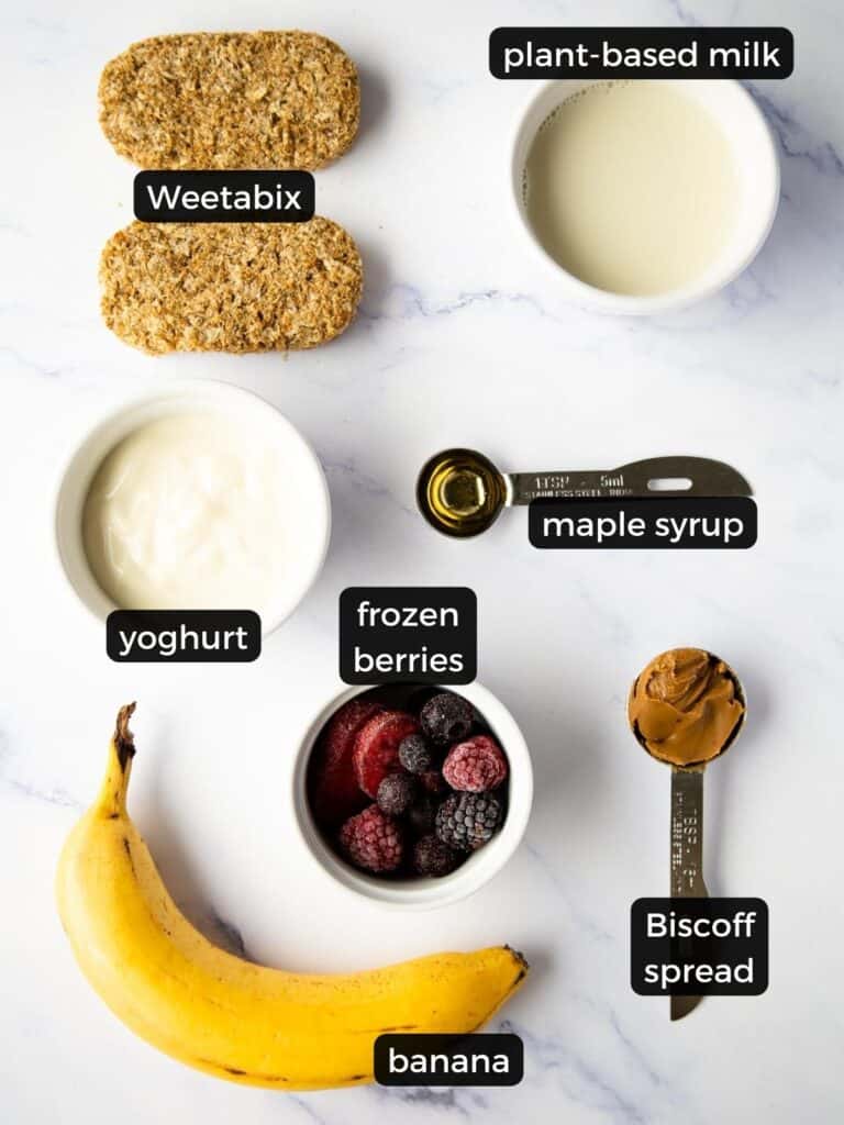 5-Minute Weetabix Overnight Cheesecake (Biscoff & Berry) | The Fruity Jem