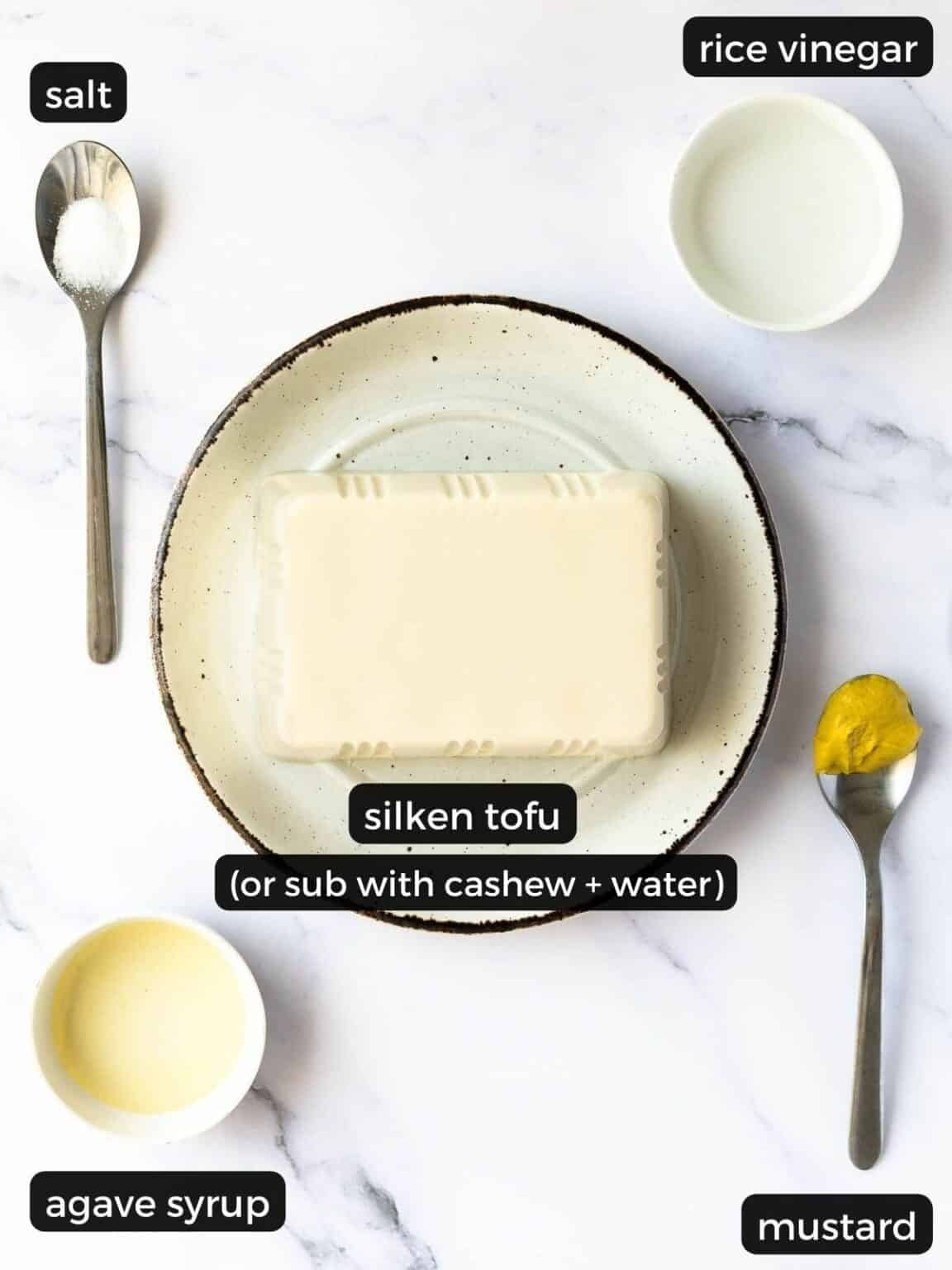 3-Minute Vegan Oil-Free Mayonnaise (with Tofu or Cashew, Low Fat) | The ...