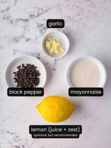 3-Minute Black Pepper Aioli (Peppercorn Mayonnaise Sauce) | The Fruity Jem