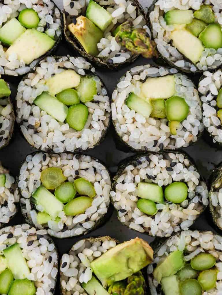 Asparagus Sushi Roll (AAC Sushi Roll + Step-by-step PHOTOS!) | The ...