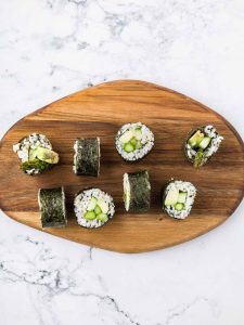 Asparagus Sushi Roll (AAC Sushi Roll + Step-by-step PHOTOS!) | The ...