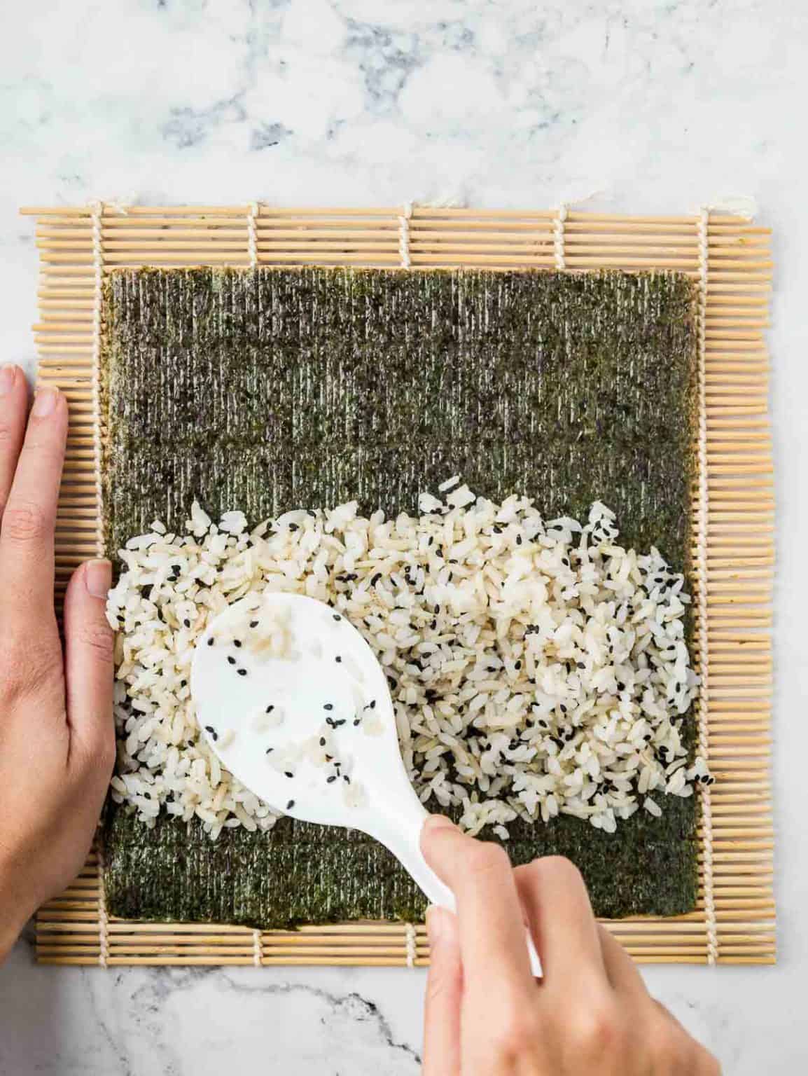 Asparagus Sushi Roll (AAC Sushi Roll + Step-by-step PHOTOS!) | The ...
