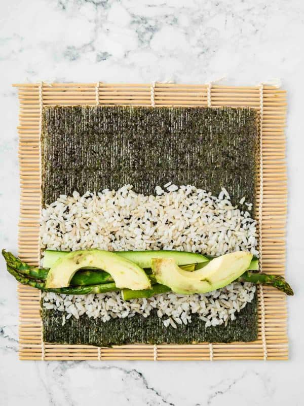 Asparagus Sushi Roll (AAC Sushi Roll + Step-by-step PHOTOS!) | The ...
