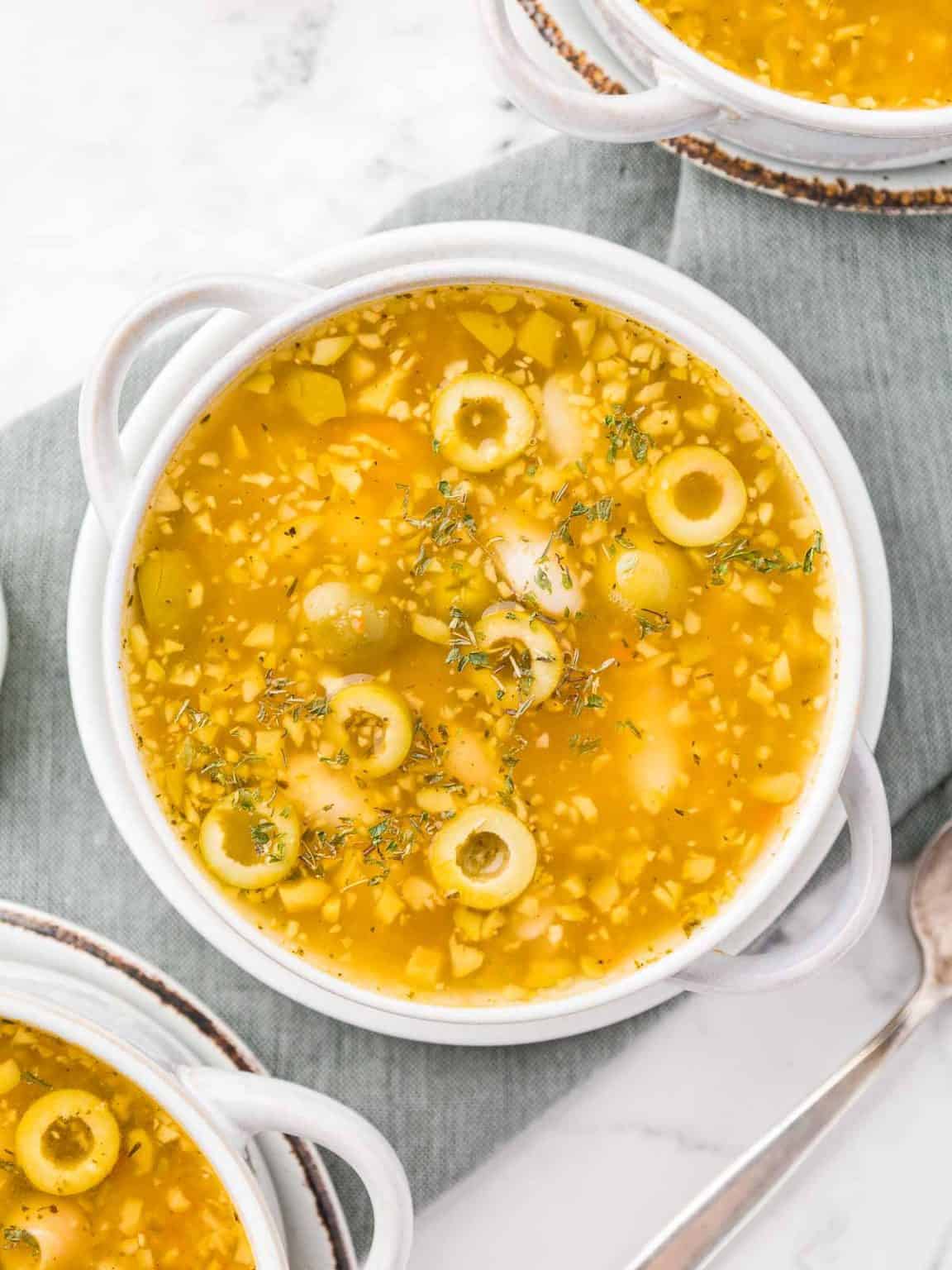 Green Olive Soup with Olive Oil (Simple & Tasty!) | The Fruity Jem
