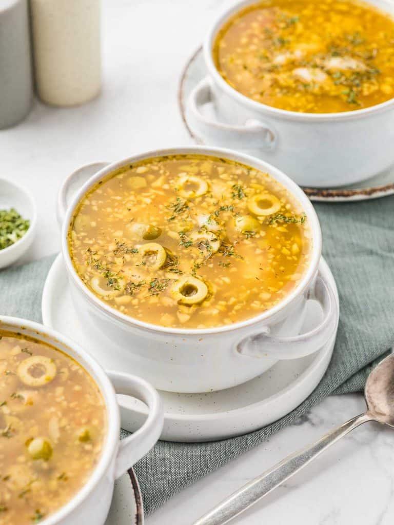 Green Olive Soup with Olive Oil (Simple & Tasty!) | The Fruity Jem