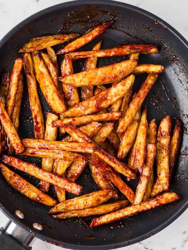 The BEST Gochujang Potato Fries (Korean Street Fries) | The Fruity Jem