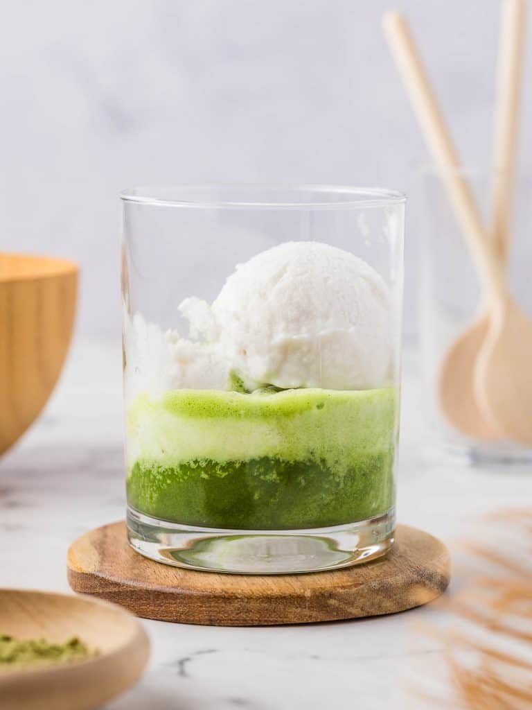5-Minute Matcha Affogato (Just 2 Ingredients!) | The Fruity Jem