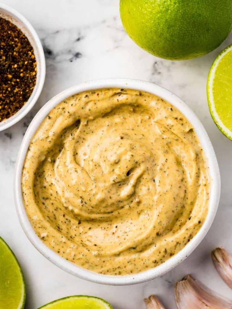 5-Minute Ancho Chili Aioli (Ancho Garlic Mayo) | The Fruity Jem