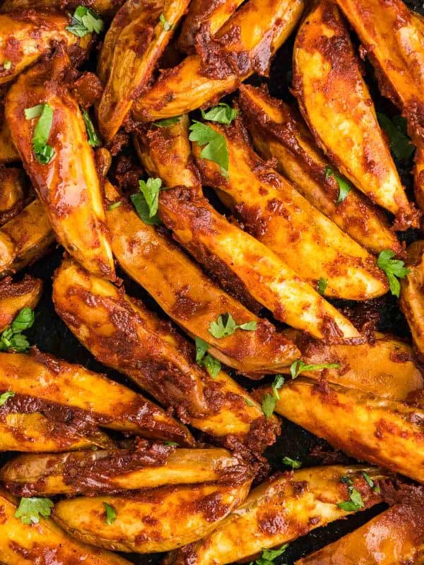 Easy Indian Masala Chips (Baked or Air Fried) | The Fruity Jem