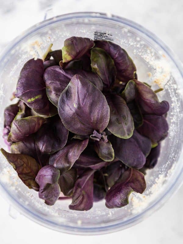 EASY Purple Basil Pesto (Small Batch Recipe) | The Fruity Jem