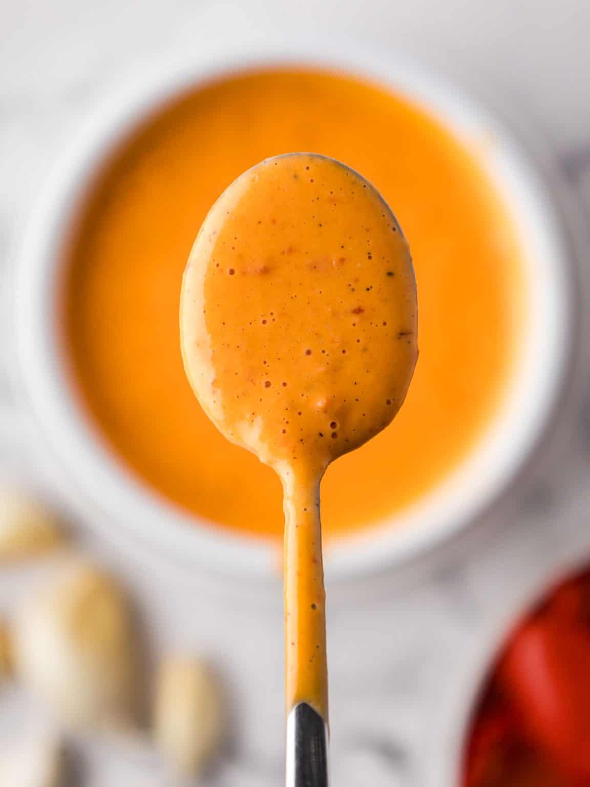 The BEST Roasted Red Pepper Aioli (Creamy Mayo Sauce) | The Fruity Jem