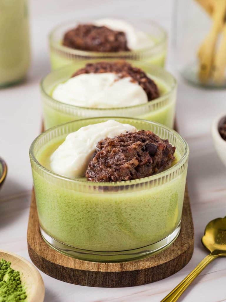 EASY Matcha Pudding (Creamy Green Tea Jelly) | The Fruity Jem
