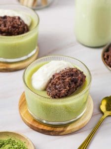 EASY Matcha Pudding (Creamy Green Tea Jelly) | The Fruity Jem